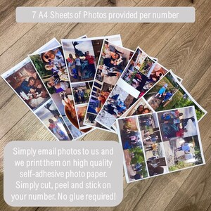 Photo Number Kit DIY Party Decoration Large Sign Display, Backdrop ...