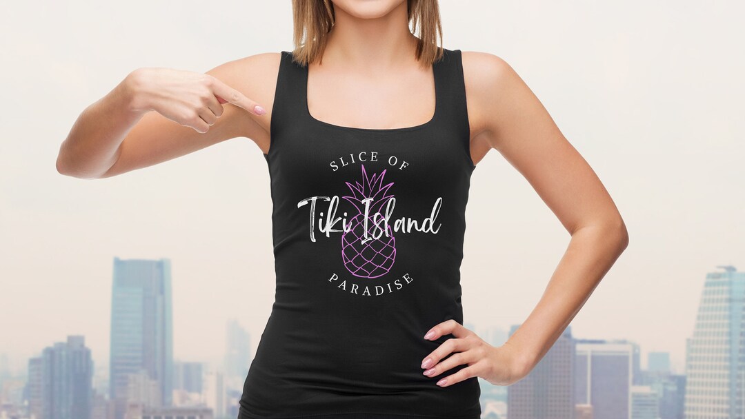 Tiki Island Tank, Tiki Tank, Waterfront Life, Pineapple Tank, Slice of ...