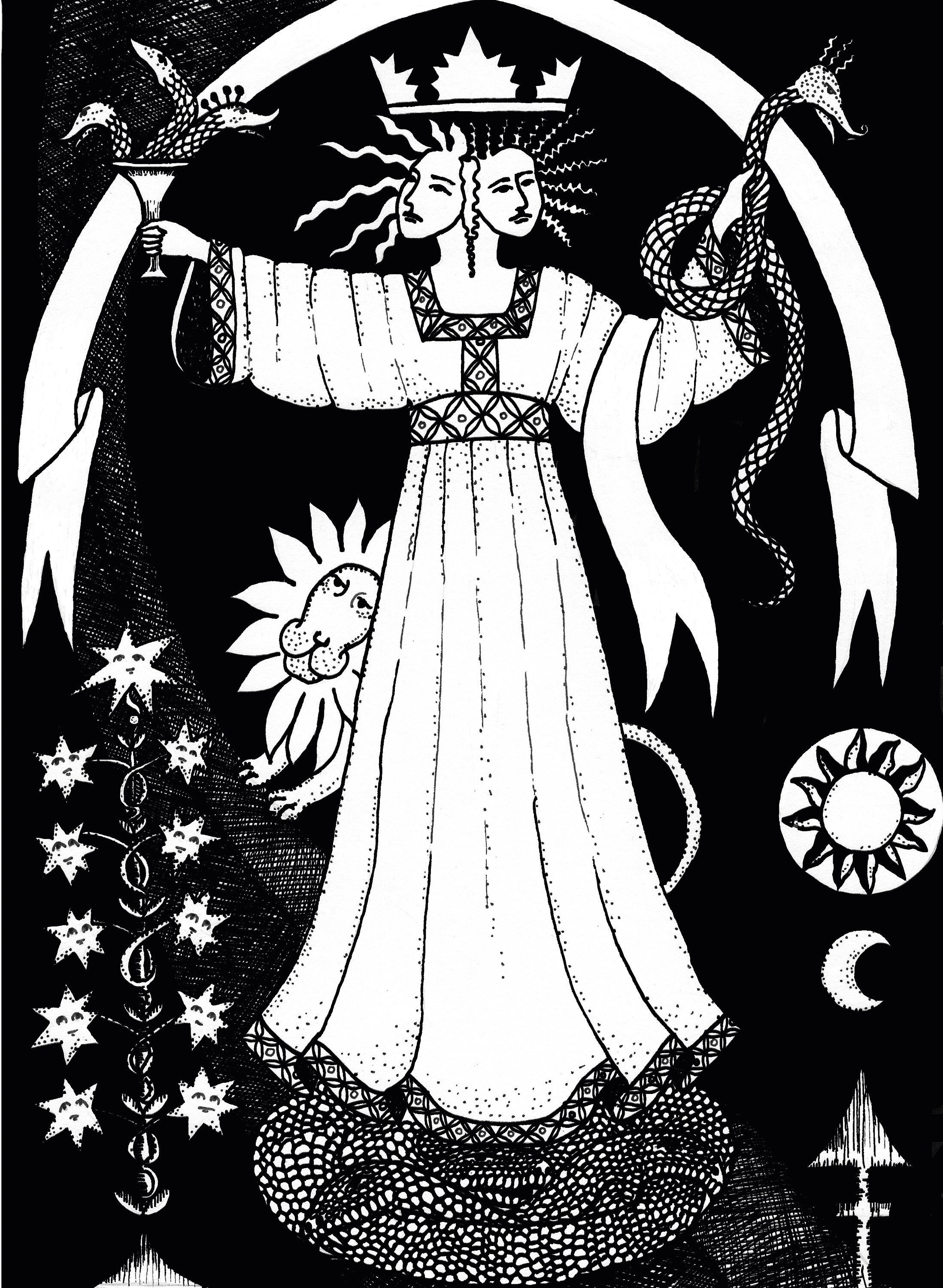 Hermetic Art ALCHEMY. Ink Drawing Digital Print Poster Tattoo Wall Art ...