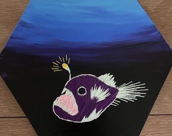 Angler Fish Wall Stencil for Painting Kids or Baby Room Mural - Etsy