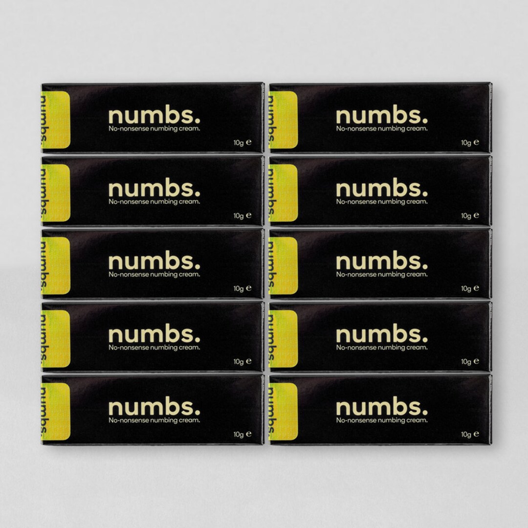 10 X Numbs Tattoo Numbing Cream 10g Tube Deep Numbs Pain Free - Etsy