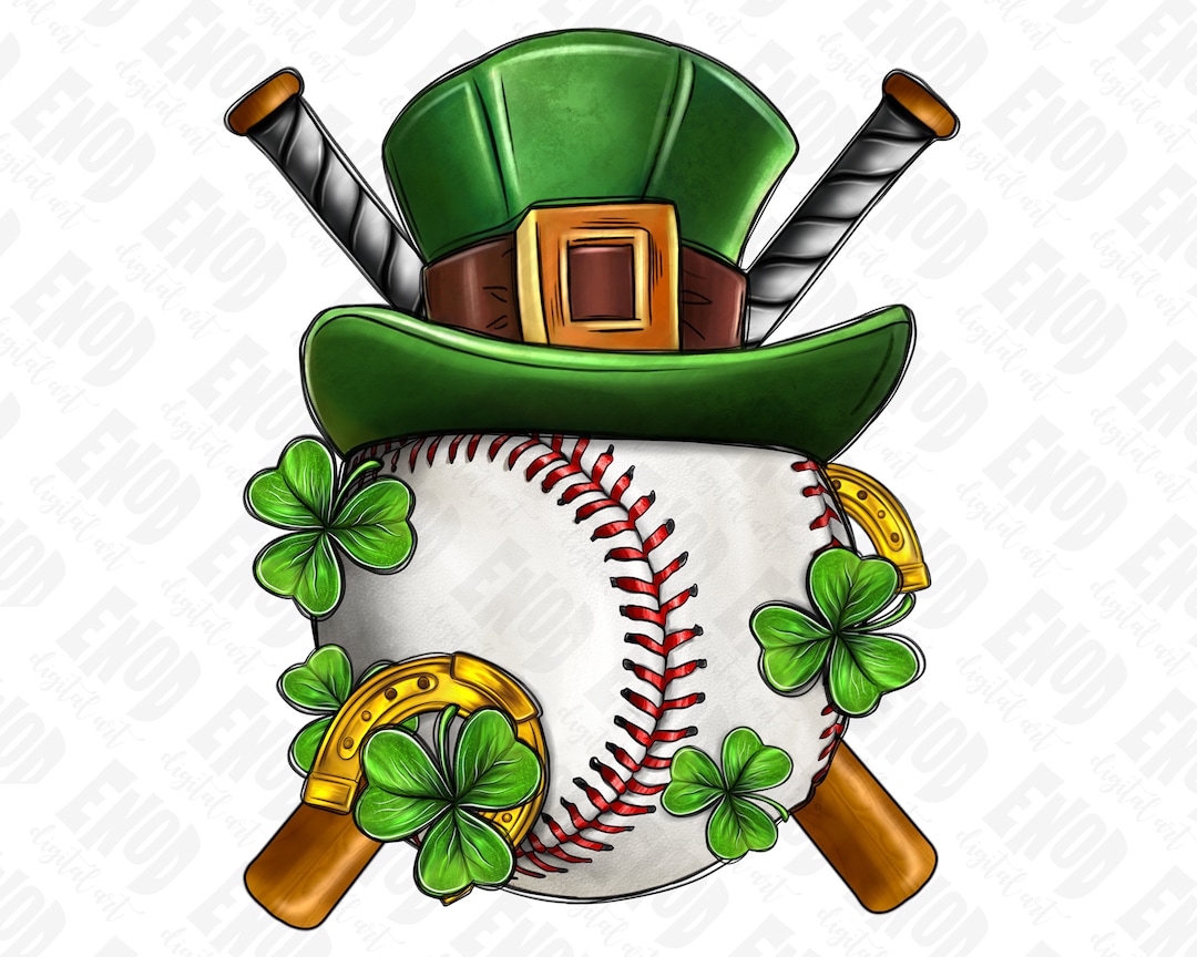 St. Patrick's Day Baseball Png Sublimation Design - Etsy