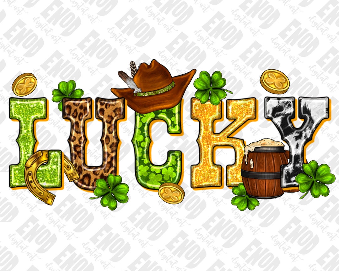 Western Lucky Png Sublimation Design Download St. - Etsy