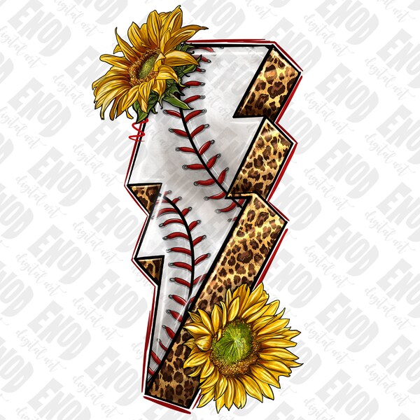 Baseball Lightning Bolt - Etsy