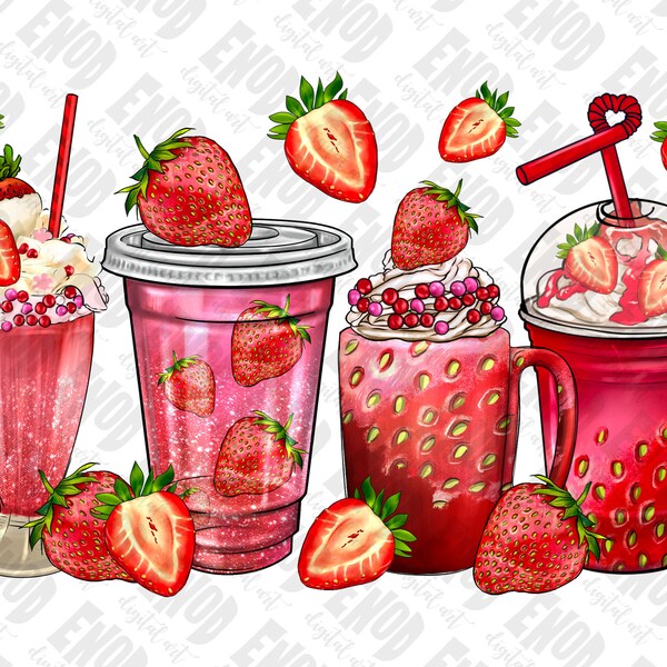 Strawberry Glass Cups - Etsy