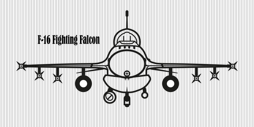 F-16 Fighting Falcon SVG DXF - Etsy