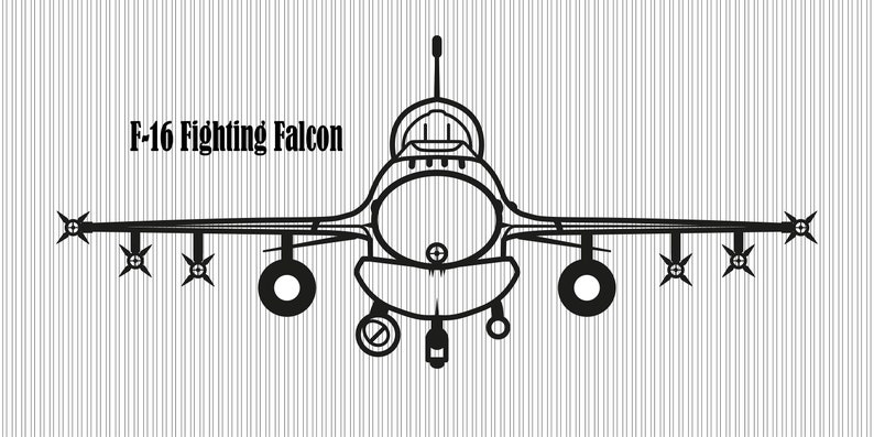 F-16 Fighting Falcon SVG DXF - Etsy
