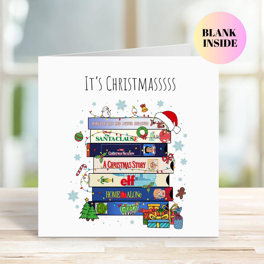 Christmas Movie Themed Card / Classic Christmas Card / Christmas Cards ...