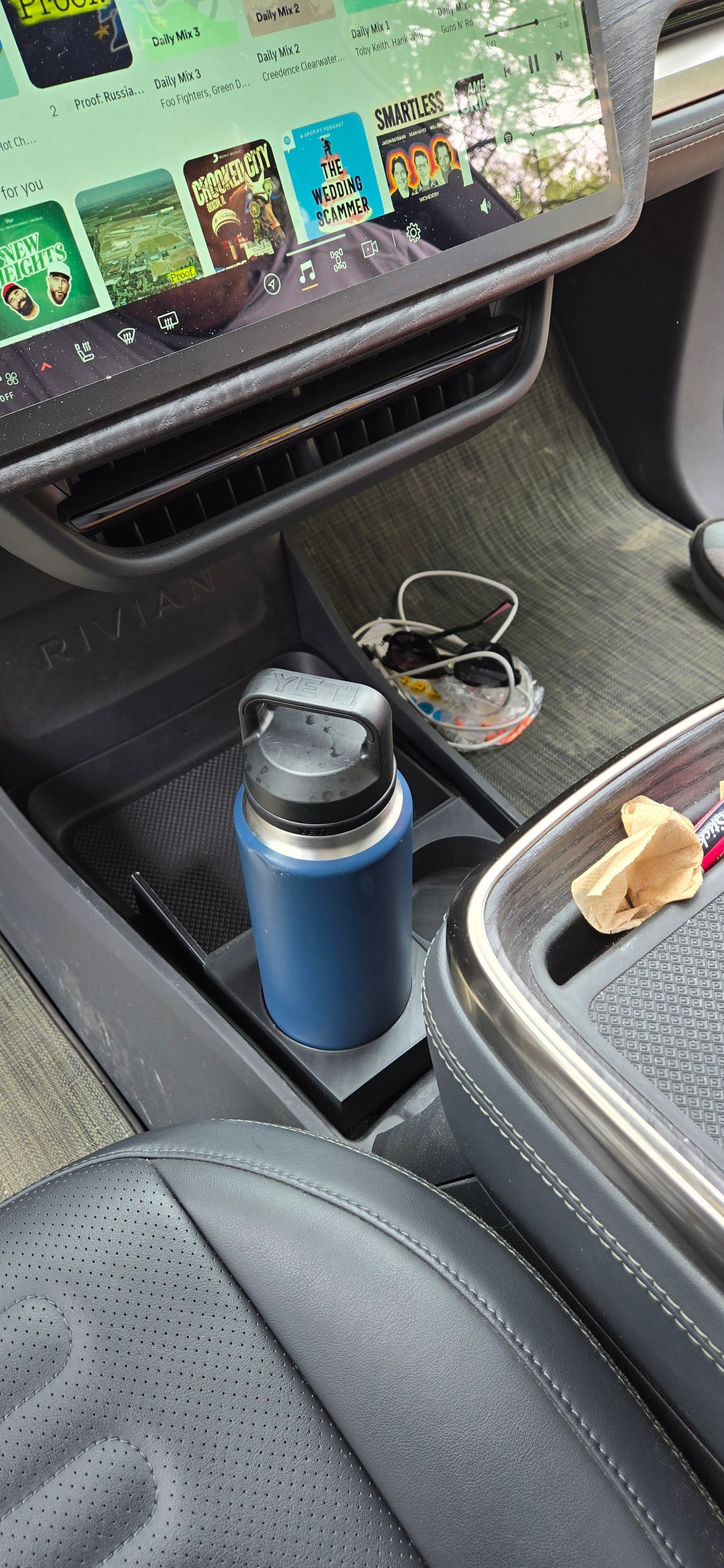 Floor Console Cup Holder for Rivian R1T Compatible With Yeti Rambler - Etsy