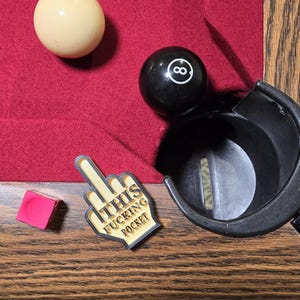 8 Ball Middle Finger Pocket Marker - Etsy