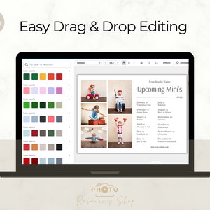 Upcoming Sessions Template, Photography CANVA Template, Mini Sessions ...