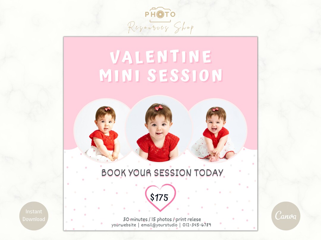 Valentine Mini Session Template, Valentine Minis, Valentine's Day ...