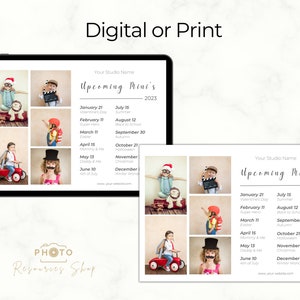 Upcoming Sessions Template, Photography CANVA Template, Mini Sessions ...