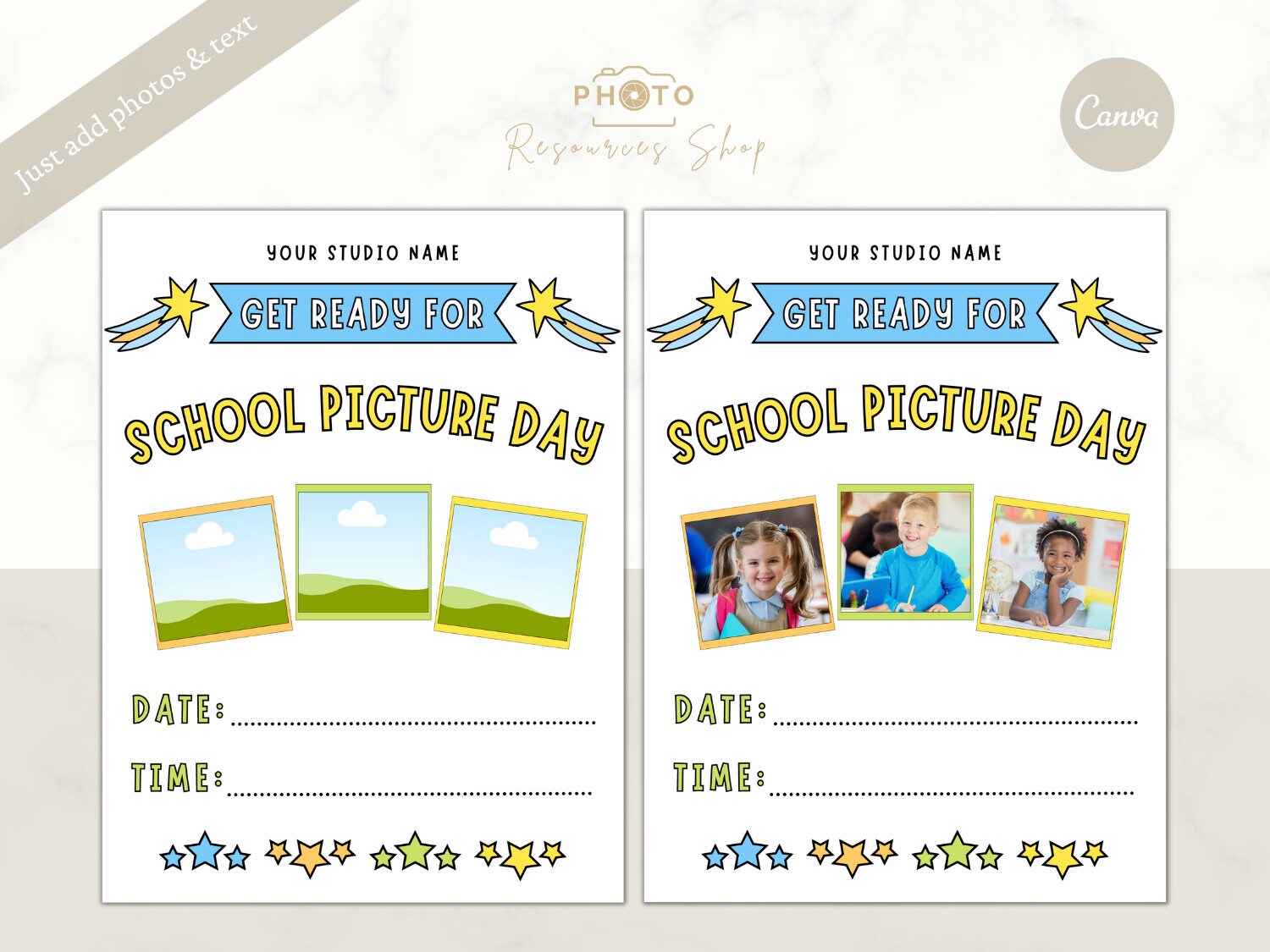School Picture Day Template | School Picture Day Flyer | Canva Template ...