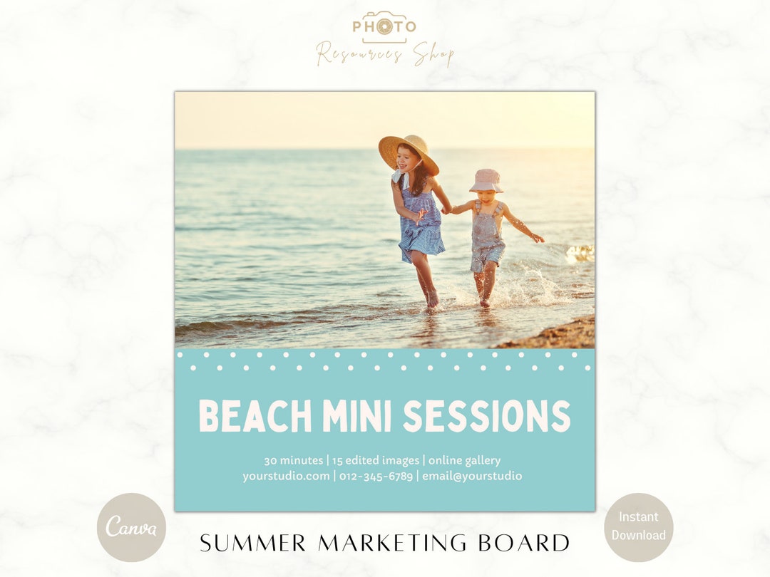 Summer Mini Sessions Photography Template | Photography Marketing ...