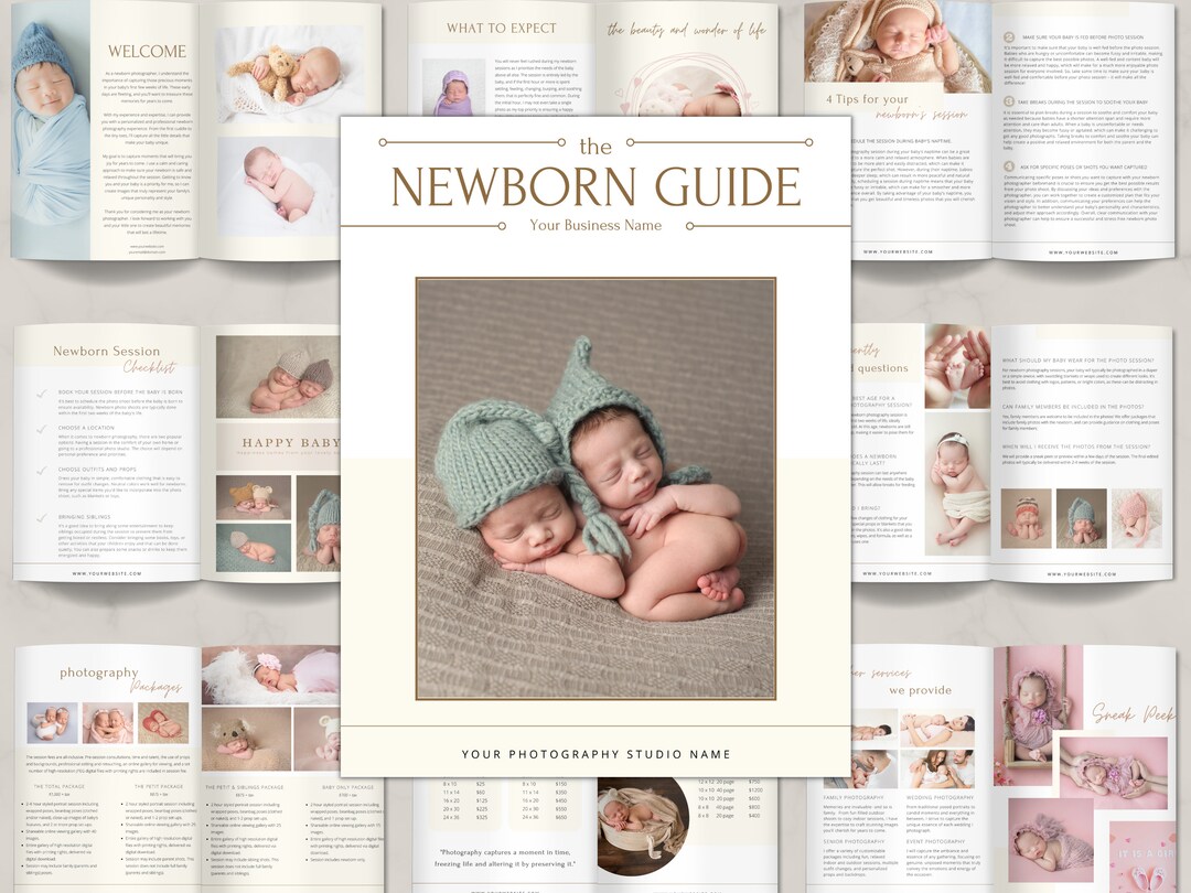 Newborn Magazine Template, Newborn Photography Magazine, Newborn ...