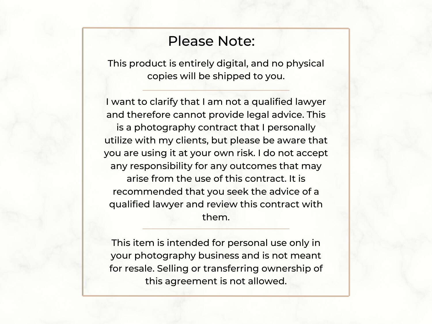 Photography Copyright Release | Canva Template | Easy-to-edit ...