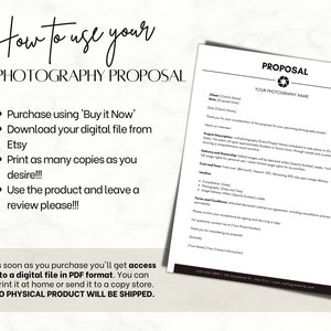 Photography Proposal Template | Photo Session List | Canva Template ...