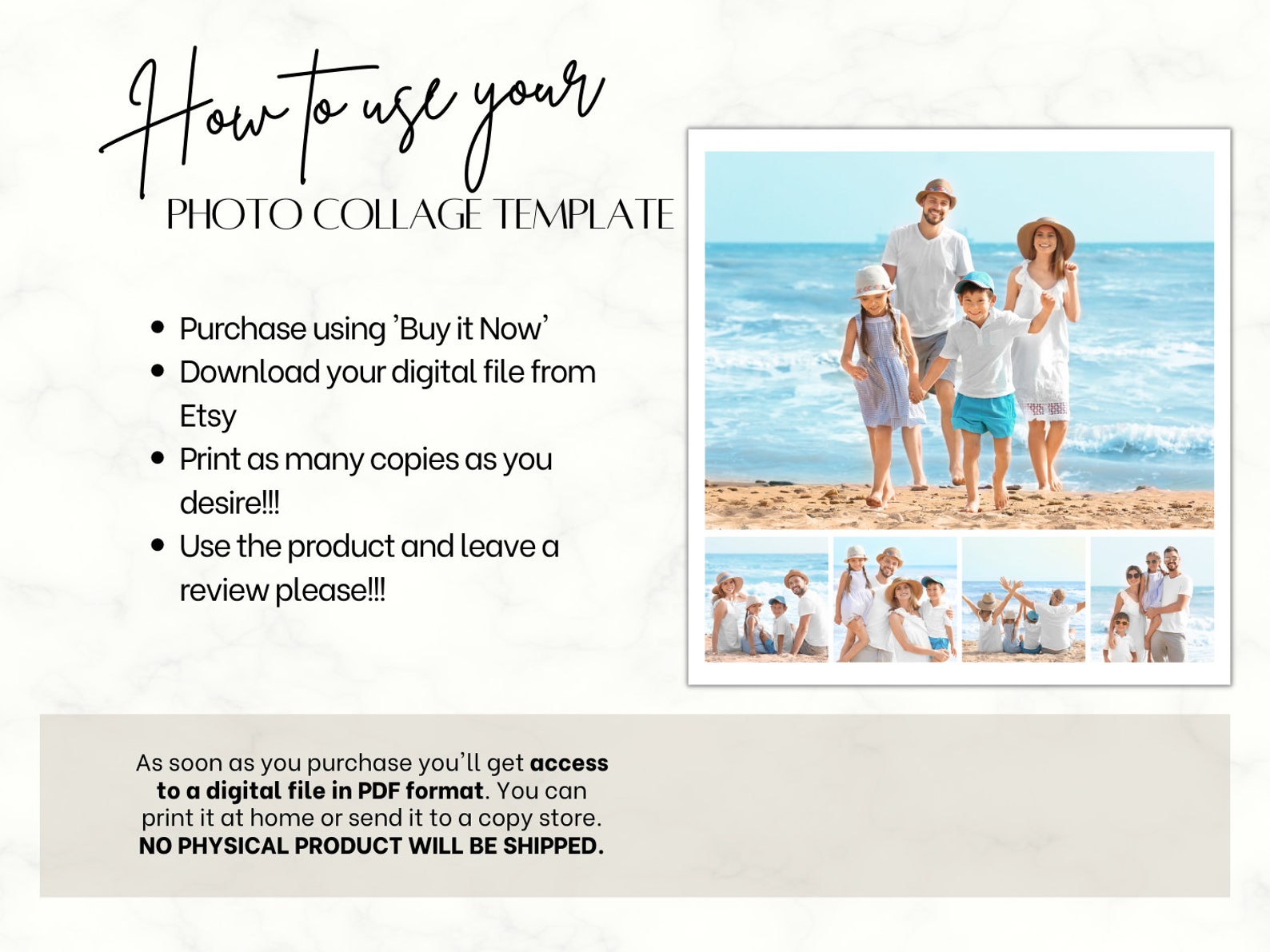 12x12 Photo Collage Bundle Wedding Collage Square Photo Collage ...