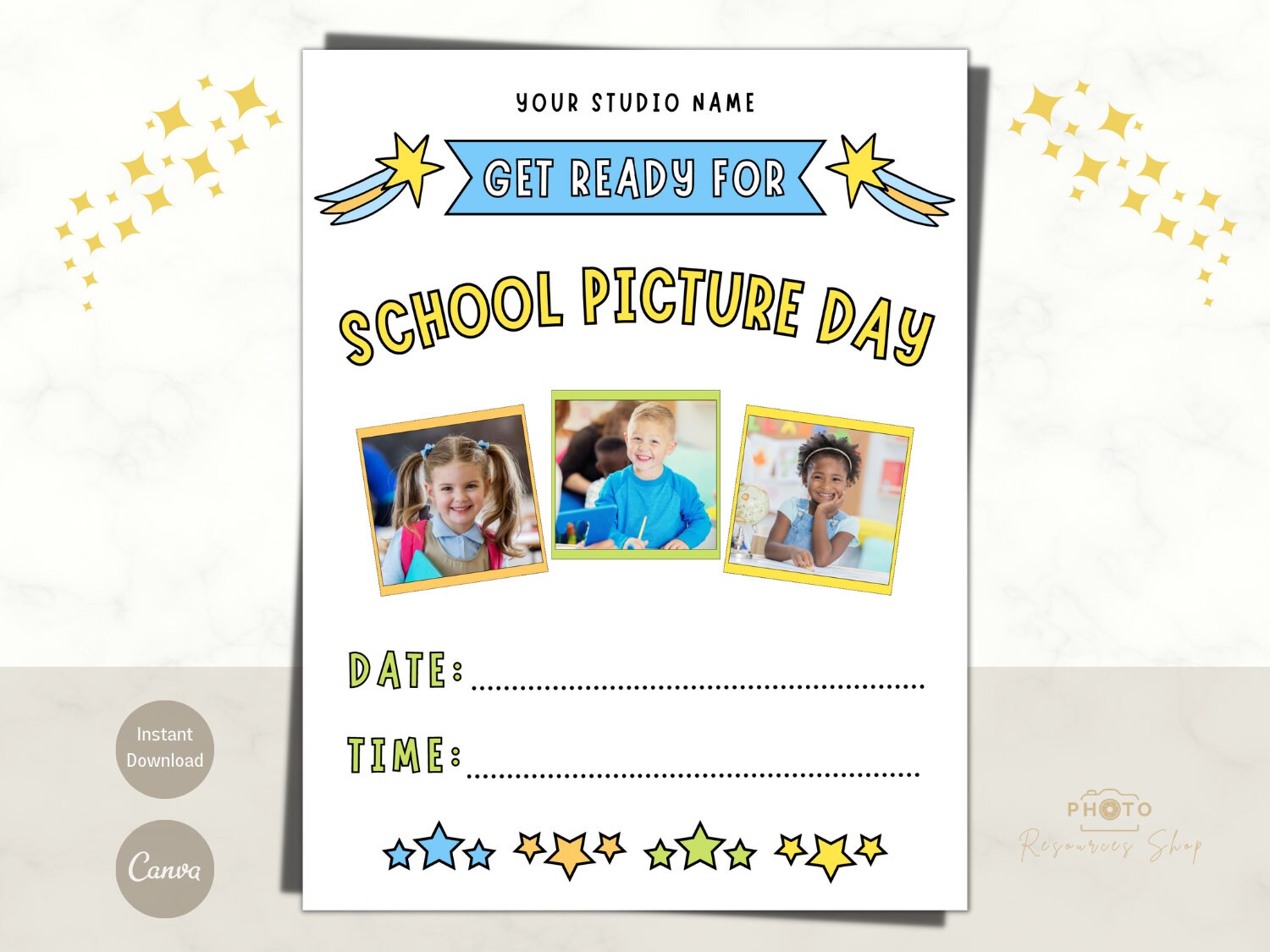 School Picture Day Template | School Picture Day Flyer | Canva Template ...