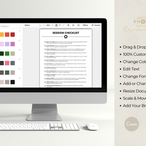 Photography Session Checklist Template | Photo Session List | Canva ...