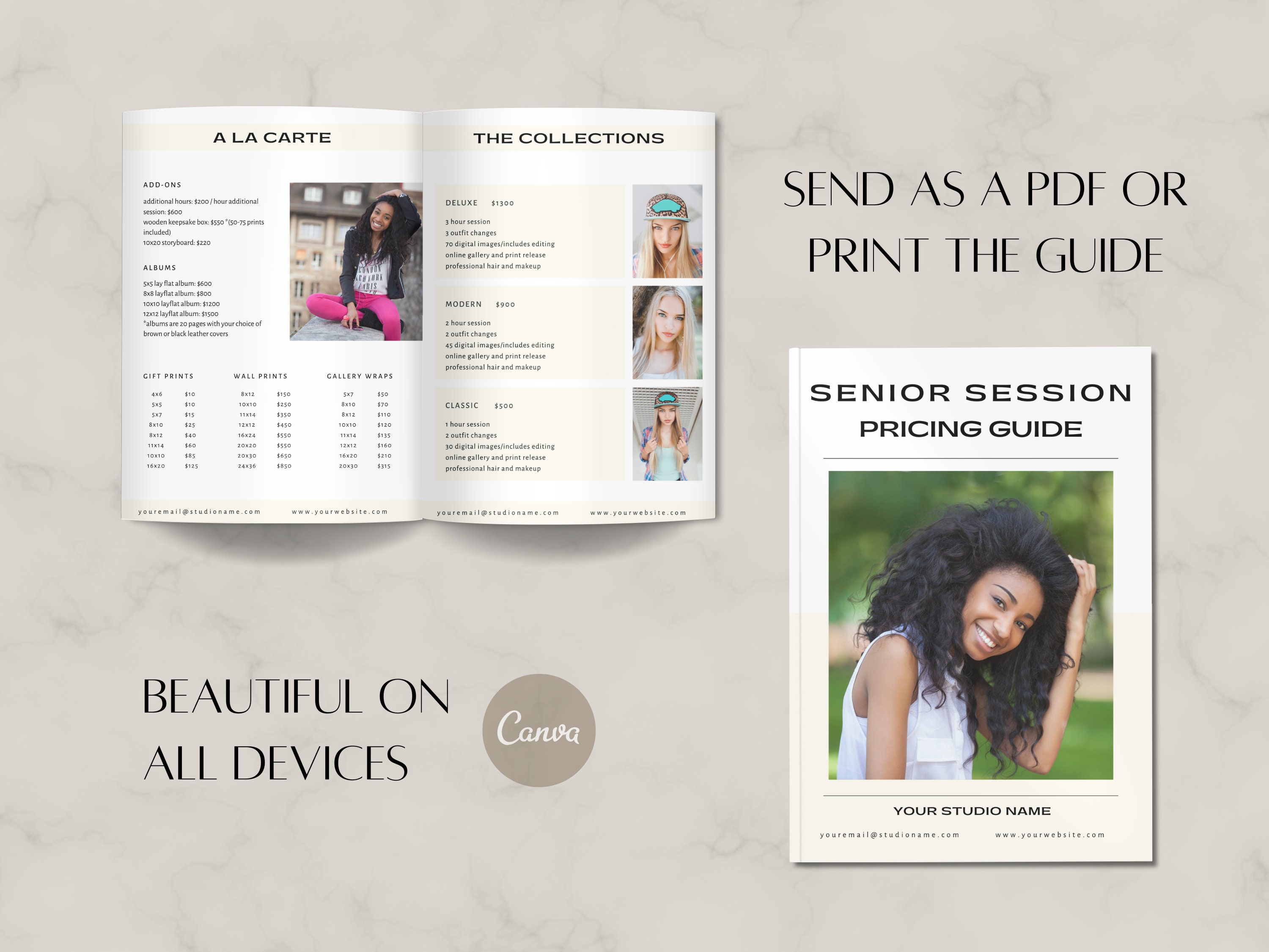 Senior Session Pricing Guide, Senior Photography Pricing List, Senior ...