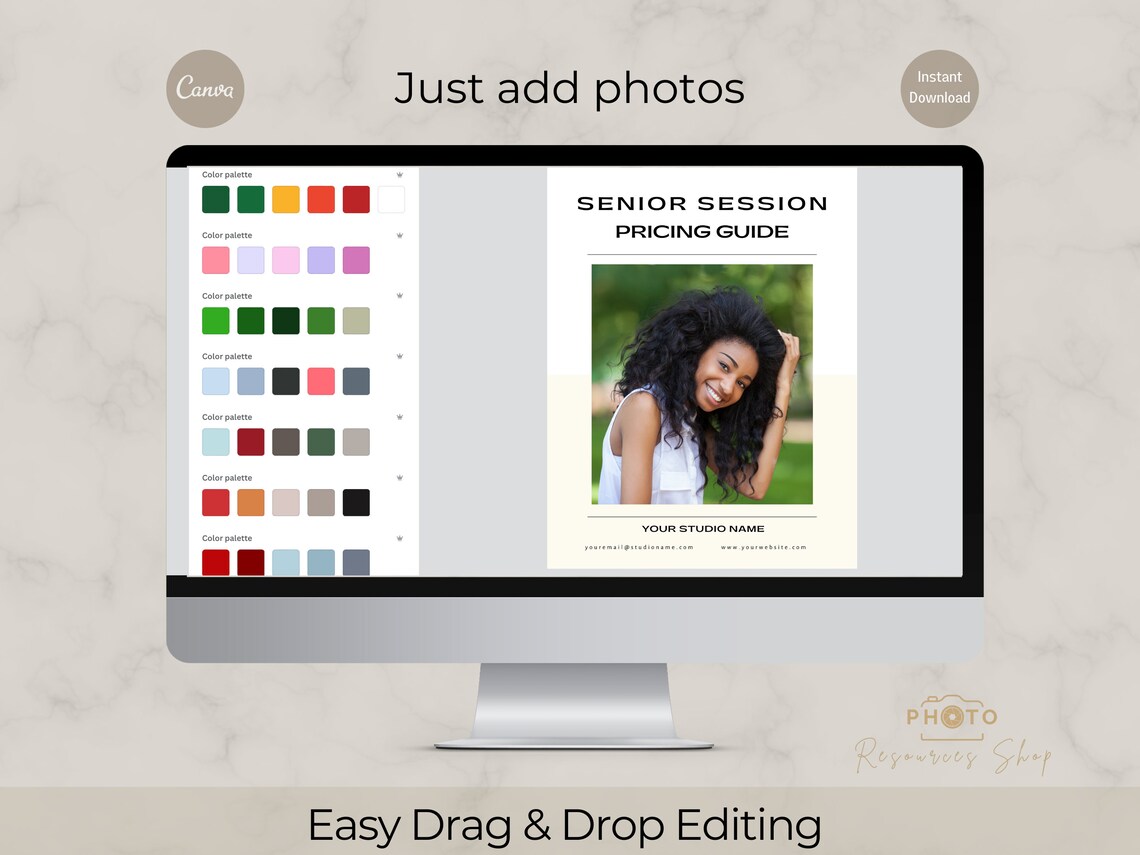 Senior Session Pricing Guide, Senior Photography Pricing List, Senior ...