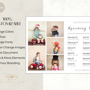 Upcoming Sessions Template, Photography CANVA Template, Mini Sessions ...