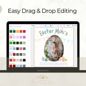 Easter Mini Sessions Template, Easter Mini Session, Spring, Photography ...