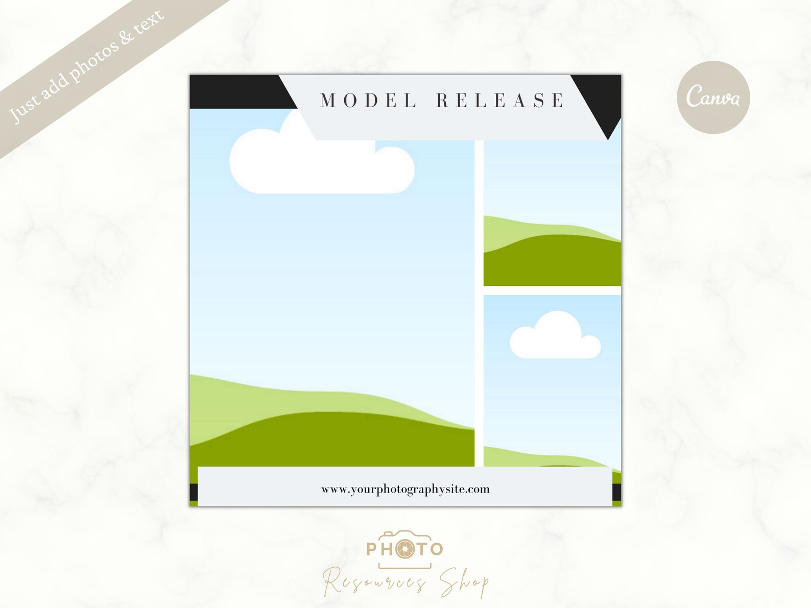 Model Release Form for Photographers, Canva Template, Editable, Model ...