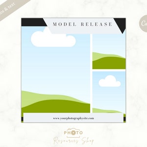 Model Release Form for Photographers, Canva Template, Editable, Model ...