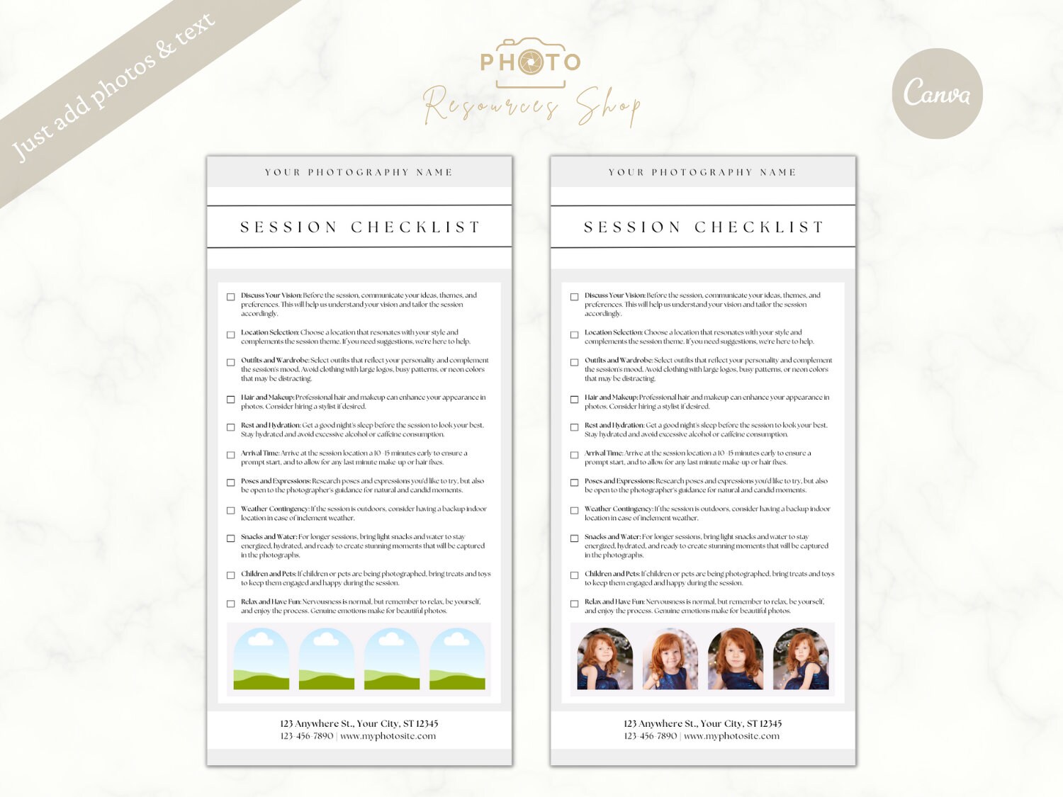 Photo Session Checklist | Email Template | Email Marketing ...