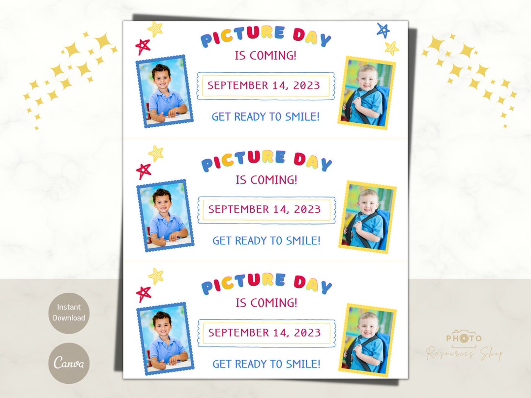 School Picture Day Reminder | Editable Picture Day Letter | Canva ...