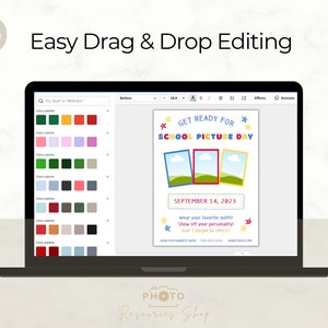 School Picture Day Template | School Picture Day Flyer | Canva Template ...