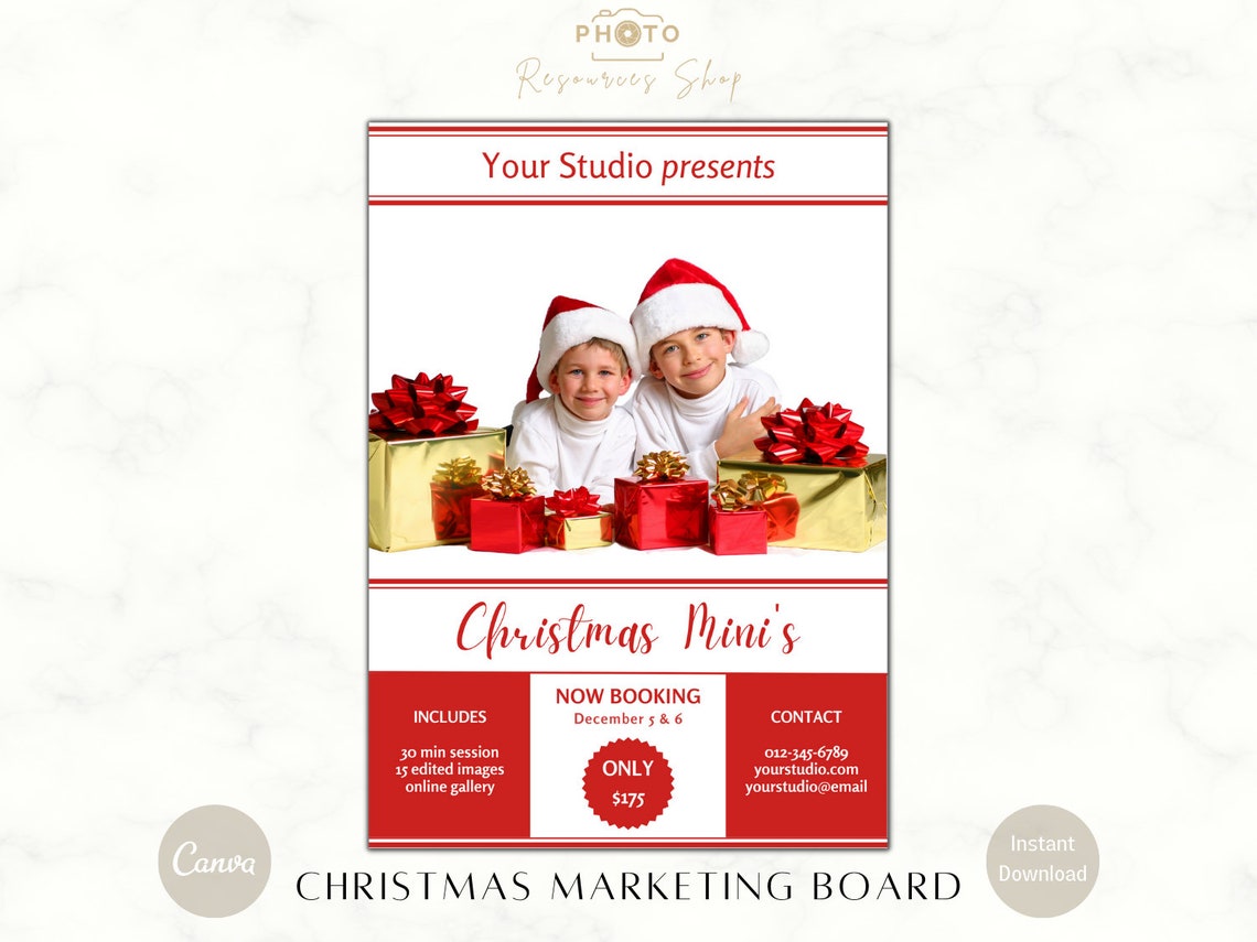 Christmas Mini Sessions Template | Christmas Minis | Photography ...