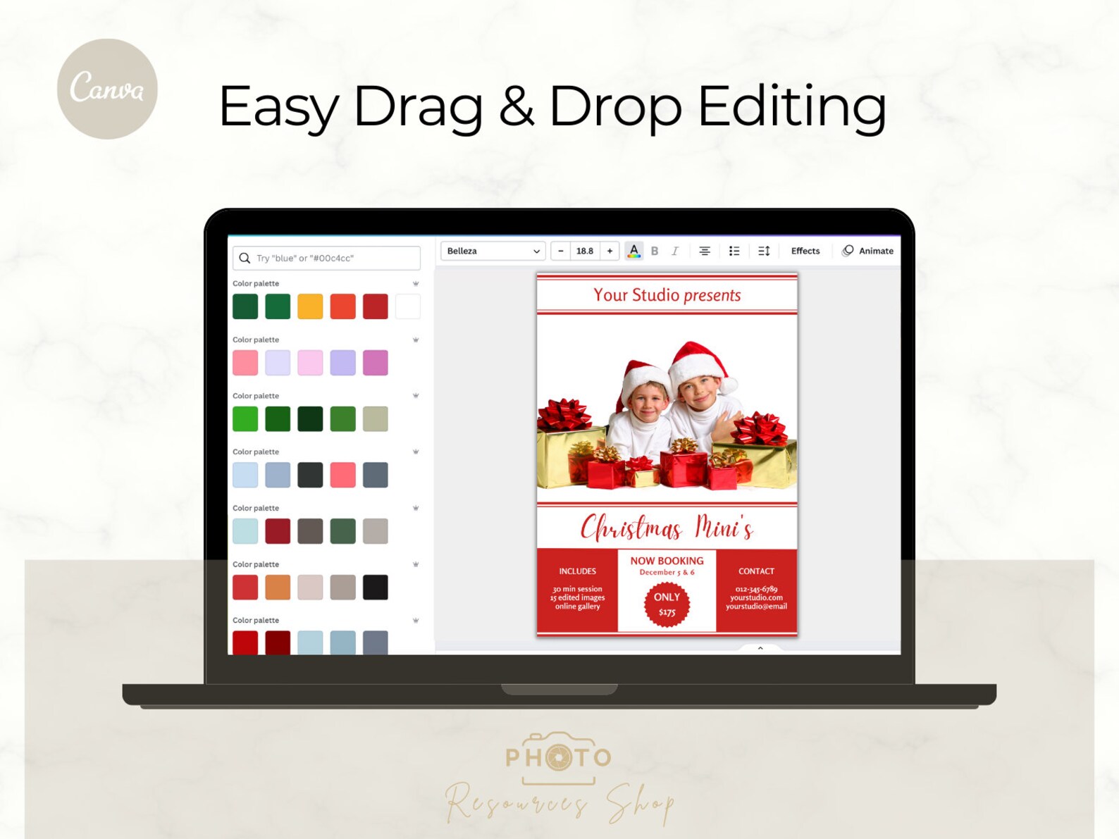 Christmas Mini Sessions Template | Christmas Minis | Photography ...