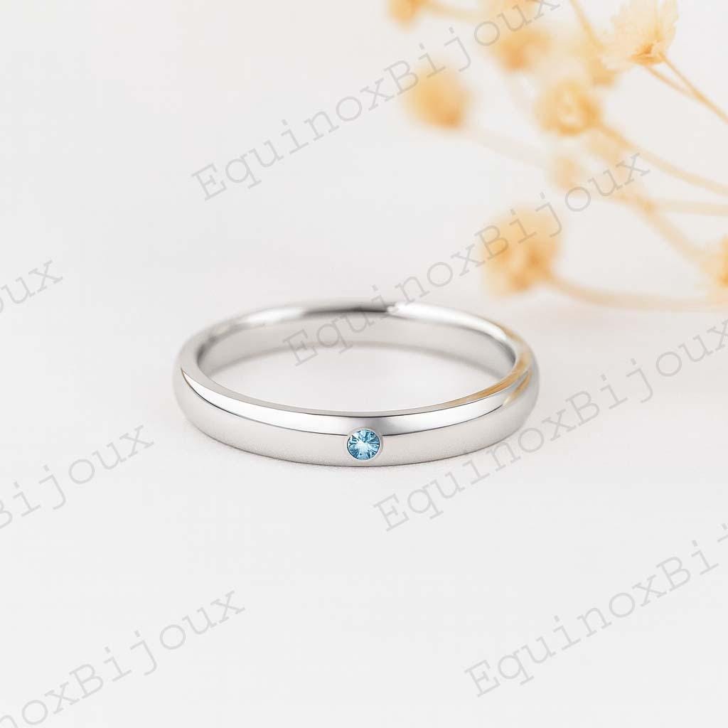 Yuta Inspired Anime Couples Promise Aquamarine Ring Unique Gift for ...