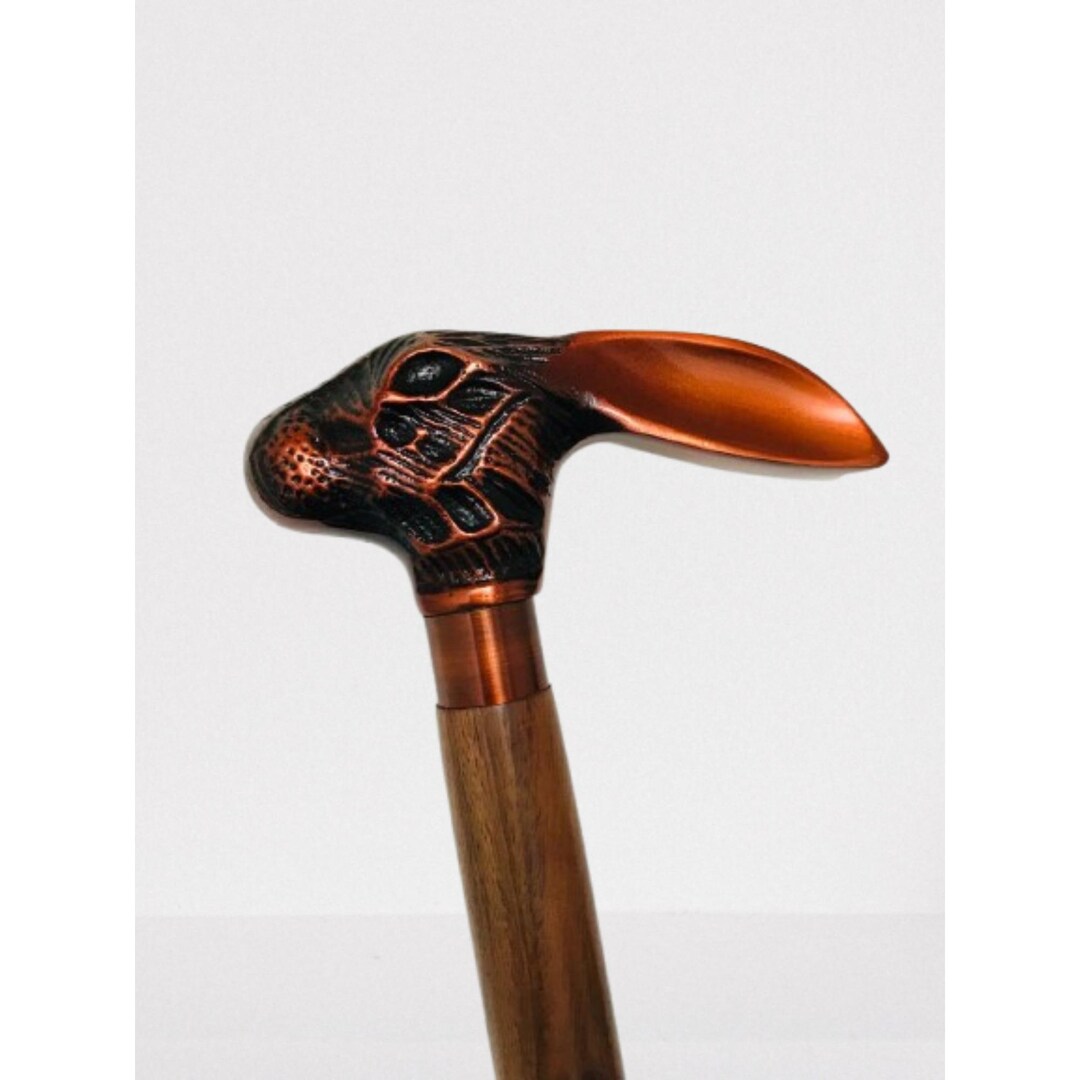 Rabbit Head Walking Cane: Elegant Fun Walking Stick - Etsy