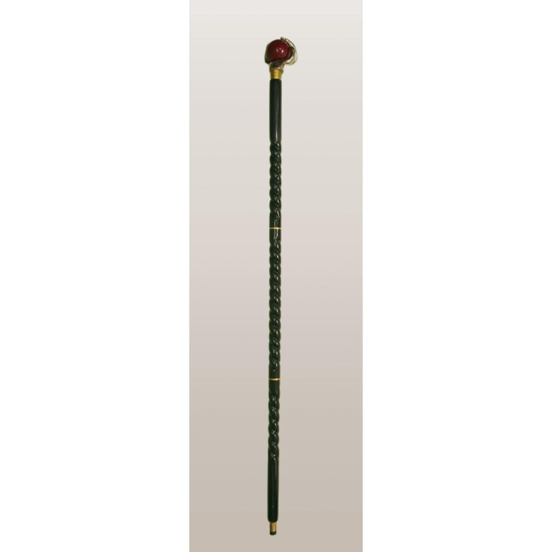 Victorian Brass Ball Handle Walking Stick – Classic Wooden Cane With ...