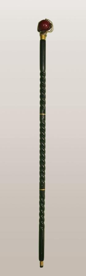 Victorian Brass Ball Handle Walking Stick – Classic Wooden Cane With ...