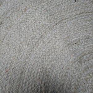 Braided Natural Jute White Colour Half Circle, Round, Doormat, Vintage ...