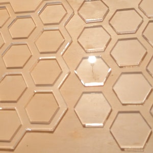 Hexagon Pattern Custom Laser-cut Clear Acrylic Router Template, Router ...