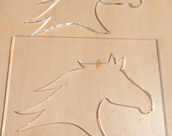 Hexagon Pattern Custom Laser-cut Clear Acrylic Router Template, Router ...