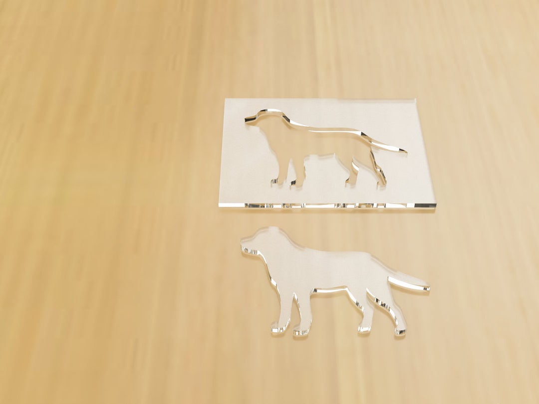 Labrador, Dog Custom Laser-cut Clear Acrylic Router Template, Router ...