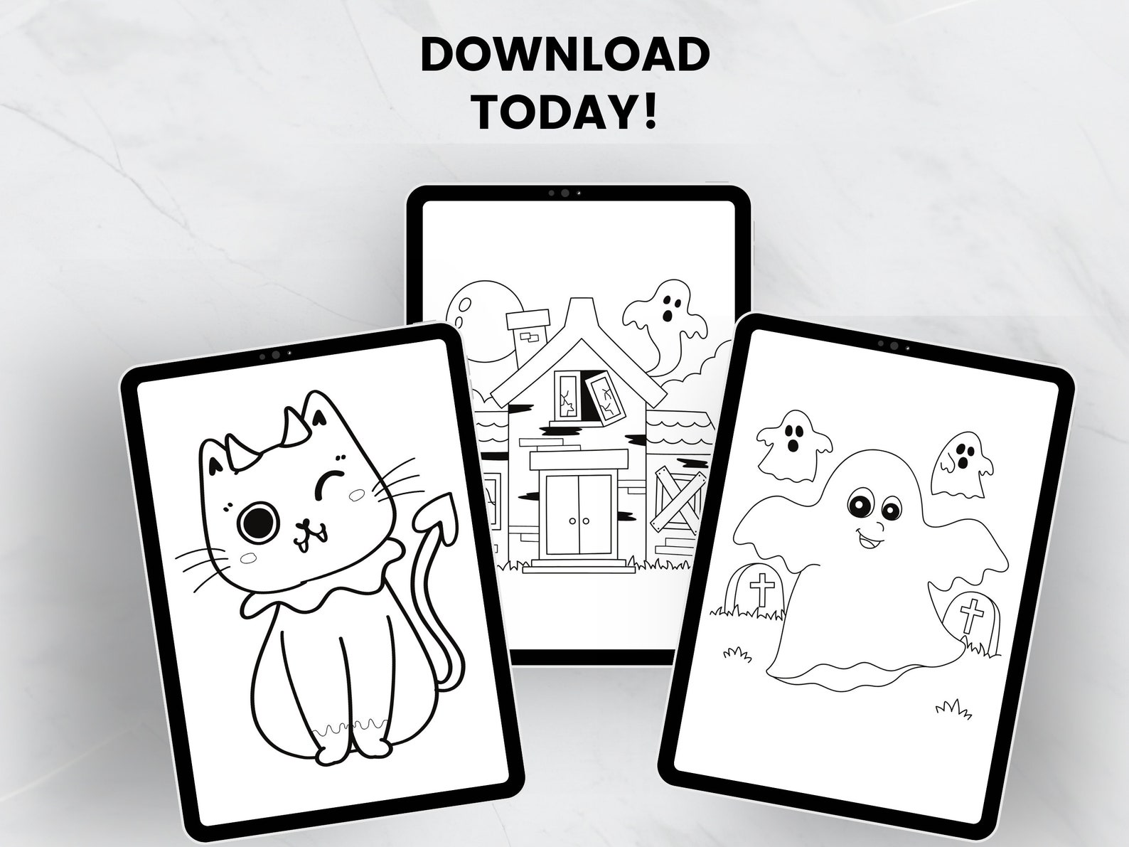 Kids Coloring Pages | Fall Halloween | 30 Pages of Fun - Etsy