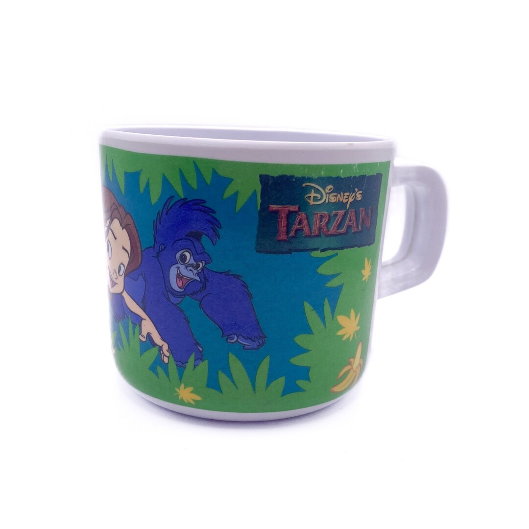 Vintage Tarzan Disney Mug // Retro Disney Mug // Plastic Cup // Novelty ...