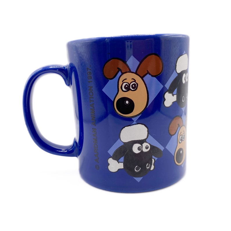 Vintage Gromit and Shaun the Sheep Mug // Vintage 90s Mug // - Etsy