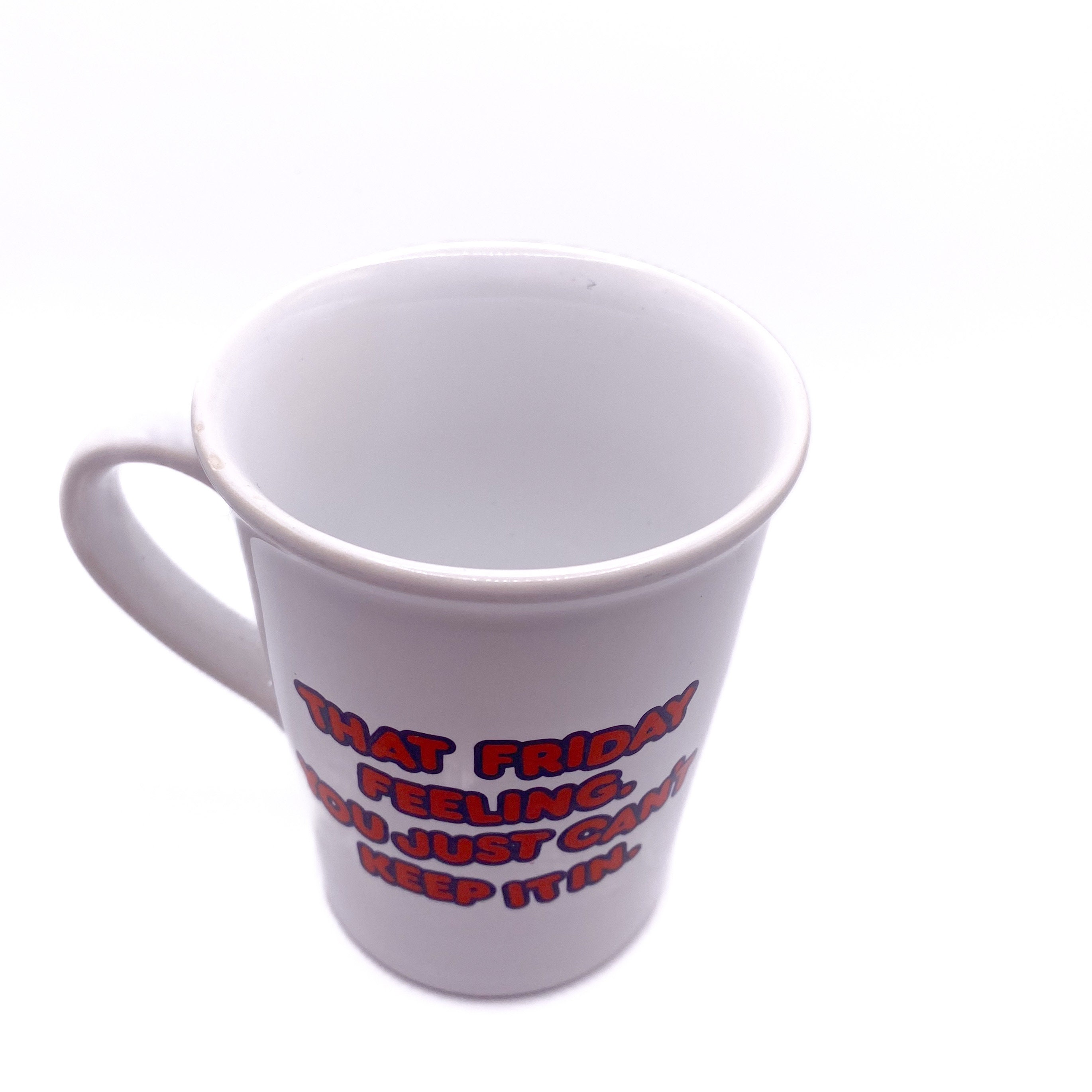 Vintage Crunchie 'that Friday Feeling, You Just Can't Keep It In.' Mug ...