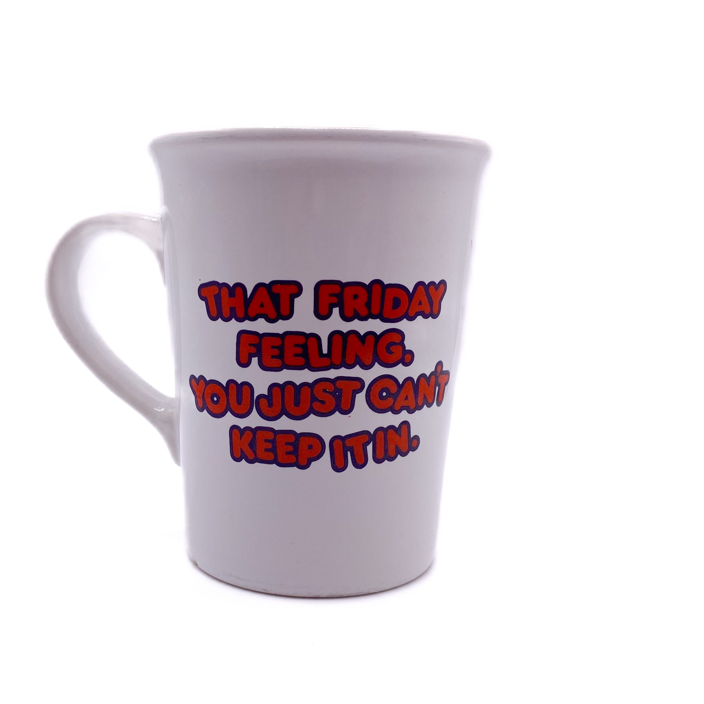 Vintage Crunchie 'that Friday Feeling, You Just Can't Keep It In.' Mug ...