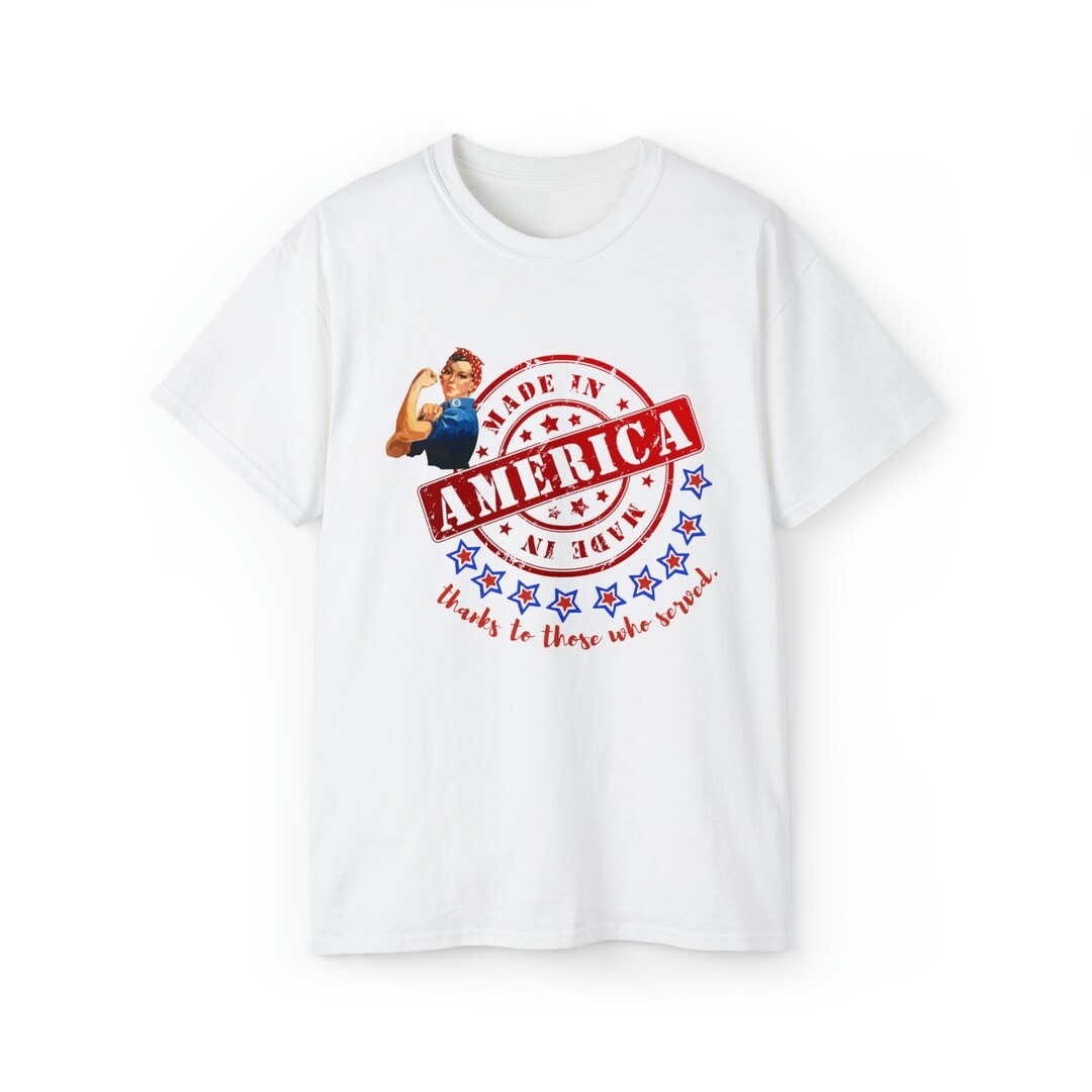 T-shirts Patriotic Rosie the Riveter - Etsy